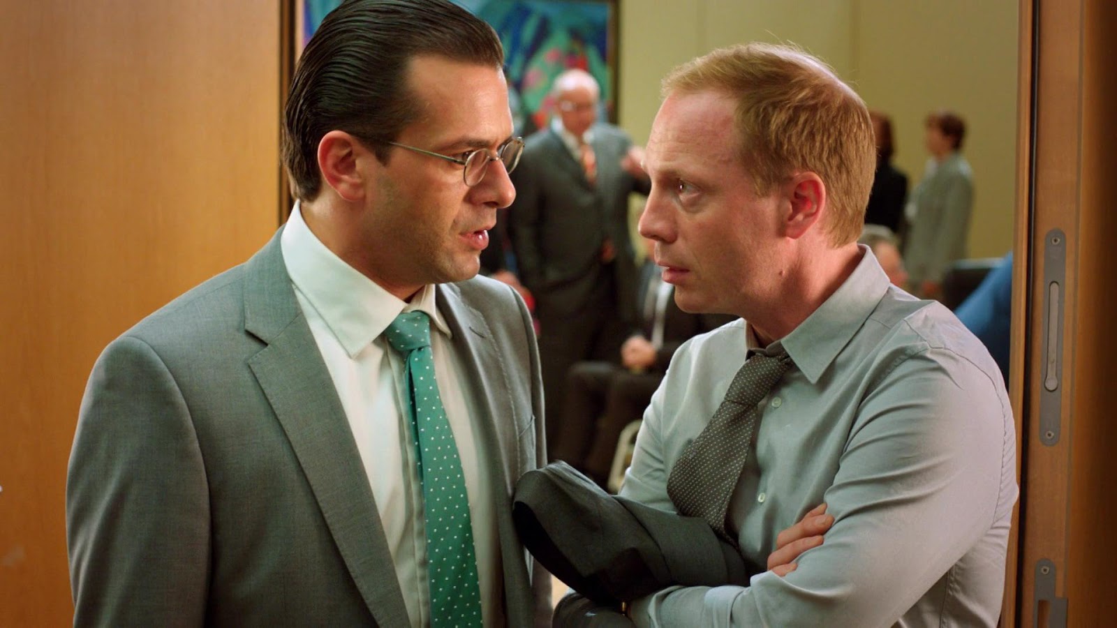 Kai Schumann and Johann von Bülow kissing in Der Minister (2013 ...